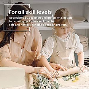 Old Potters Premium Air Dry Clay, White, 10 lbs