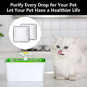 MyfatBOSS Replacement Carbon Filters, Pet Water Filters Fountain Filters Compatible with Catit Mini Flower Fountain, Pack of 12