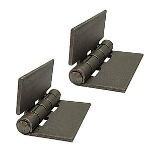 2" Heavy Duty Weldable Hinges - Steel Butt Hinge Design for Heavy Gates & Doors - Long Lasting - Corrosion & Rust Resistant