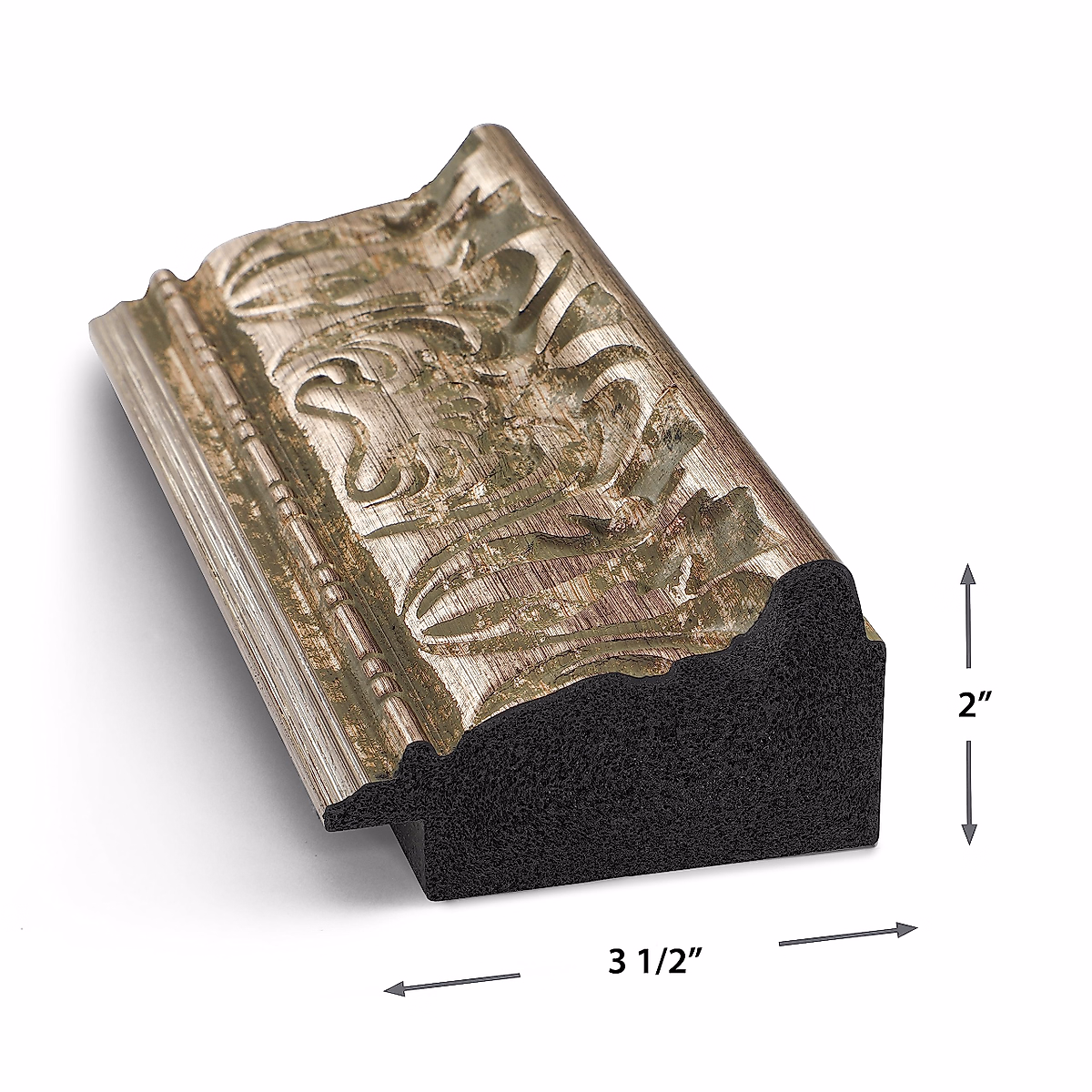 Frame My TV Deco TV Frames - Tuscan Silver Smart Frame Compatible ONLY with Samsung The Frame TV (43", Fits 2021-2024 Frame TV)