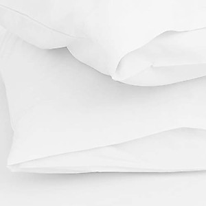 Setaluna Soft and Silky 4 Piece Bed Sheet Set – Easy Fit 12" to 18" Deep Pocket Fitted Sheet, Flat Sheet, Pillow Cases, Breathable & Cooling Comfy Sheets, Full Size, White