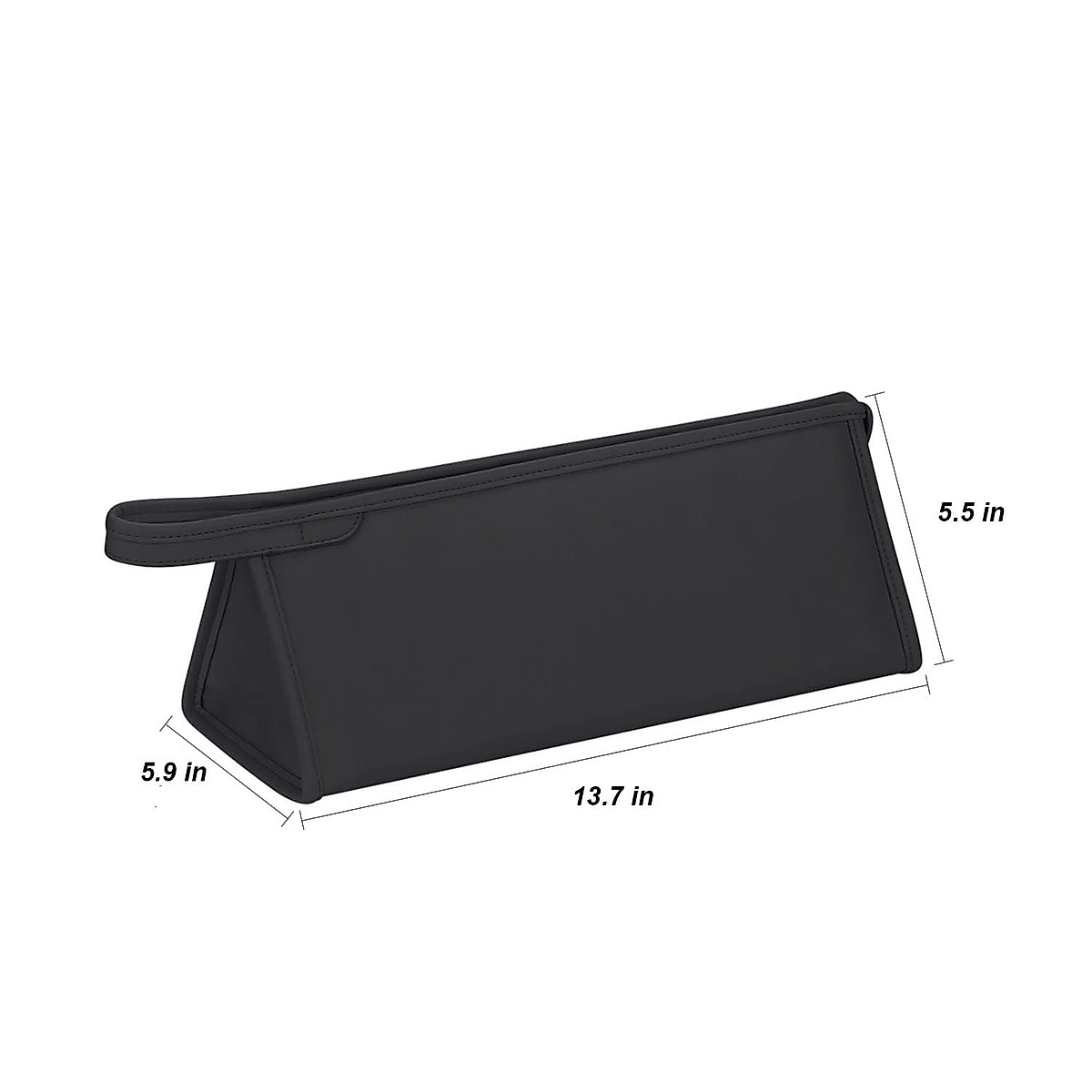 Buwico PU Leather Travel Case Portable Storage Bag for Dyson Airwrap Styler/Dyson Supersonic Hair Dryer, Waterproof Anti-scratch Dustproof Shockproof Protection Organizer Travel Gift Case (Black)