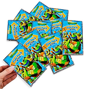 Kemolpo Teenage Mutant Ninja Turtles Mini Party Favors Set for Kids - Bundle with 24 Mini TMNT Play Packs with Coloring Pages, Stickers and More (Ninja Turtles Birthday Party Supplies)