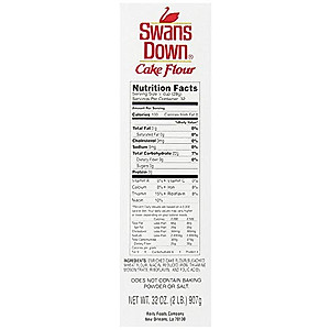 Swans Down Regular Cake Flour, 32 Ounce Box