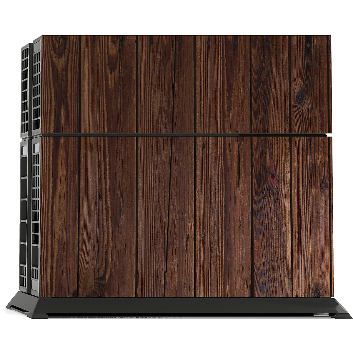 PS4 Console Wood Skin Decal Mahogany Vinal Sticker + 2 Controller Skins Set