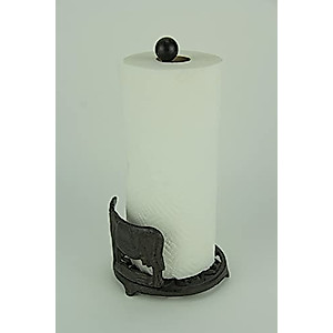 Cast Iron Standing Cow Paper Towel Holder