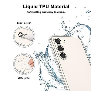 Meliya for Samsung Galaxy S23 Case Clear 6.1'' 2023, Slim & Tough, Shockproof & Drop Proof, Waterproof & Dustproof, Anti-Yellowing Full Body Protective Cover Case for Galaxy S23, Clear+Clear