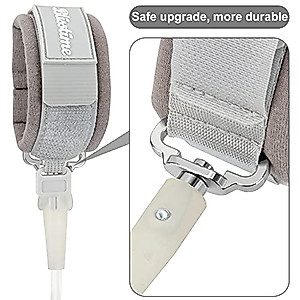 Blisstime Toddler Leash, Kid Leash Anti Lost Wrist Link with Key Lock Upgraded Baby Leash with Safety Wristband Rope for Babies Toddlers Child Kids (6.56ft/2m, Light Gray)