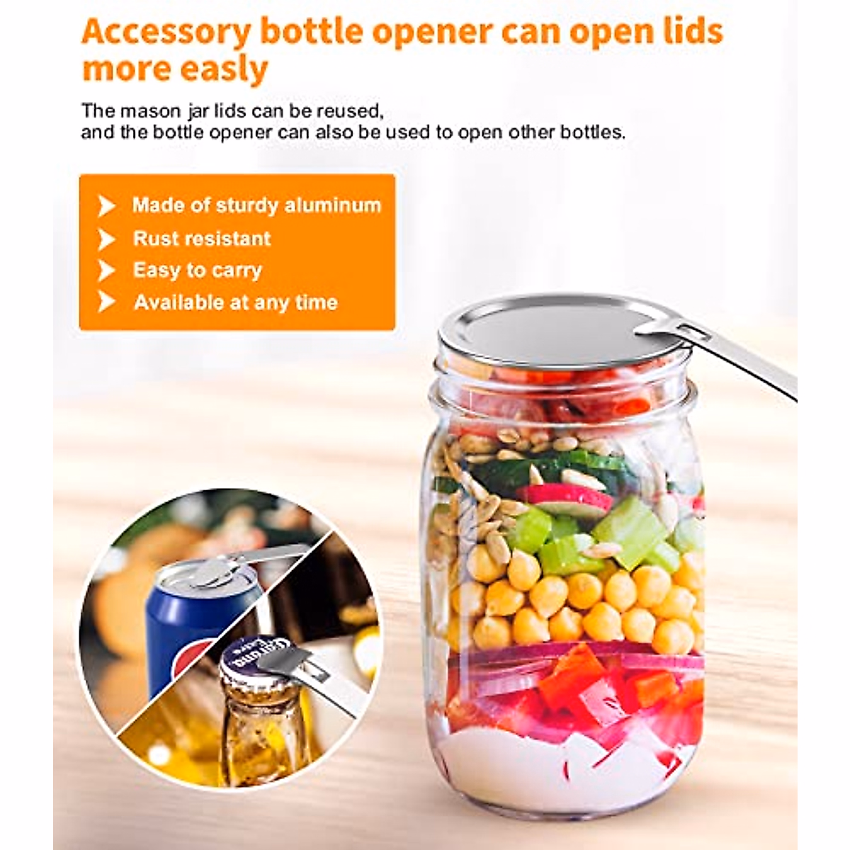 Mason Jar Vacuum Sealer, Electric Mason Jar Vacuum Sealer Kit, Vacuum Sealer for Regular and Wide Mouth Canning Jars, Includes Electric Vacuum Pump and Reusable Vacuum Food Storage Bags