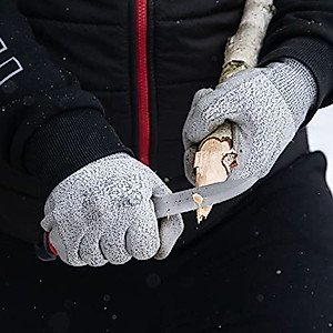 INTERTOOL Fixed Blade Knife, 4-inch, Stainless Steel Blade, Outdoor Bushcraft Knife with Sheath, Ideal for Hunting, Camping and Survival HT08-0536