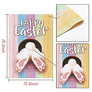 WATINC 12Pcs Seasonal Garden Flags Burlap Vertical Double Sided Happy Halloween Thanksgiving Merry Christmas Hello Spring Summer Fall Winter Party Decorations House Flag for Lawn Yard 12 x 18 Inch