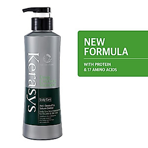 Kerasys Scalp Care Deep Cleansing Anti-Dandruff Sebum Control 20.3 fl oz / 600 ml (Shampoo, 1-Pack)