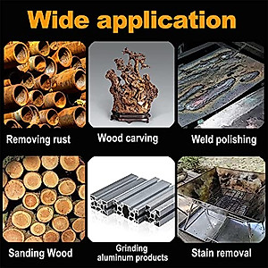 JIUNENG 50Pcs 25mm Stainless Steel Wire Wheel Brush Sets T-Type with 1/8 Inch Shank Polishing Wheels Rotary Tool for Cleaning,Deburring and Surface-Finishing