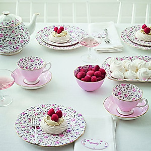 Royal Albert Rose Confetti 5-Piece Place Setting, White, Pink, Purple, Green
