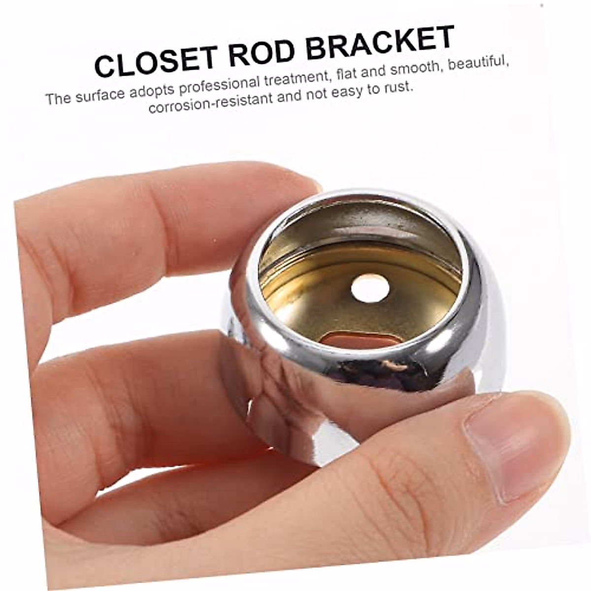 DOITOOL 16 Pcs Shower Curtain Holders Shower Curtain Rod Holder L Brackets Heavy Duty Nail Free Adjustable Rod Bracket Holder Adhesive Curtain Rod Holder Wardrobe Closet Tension Rod Holder