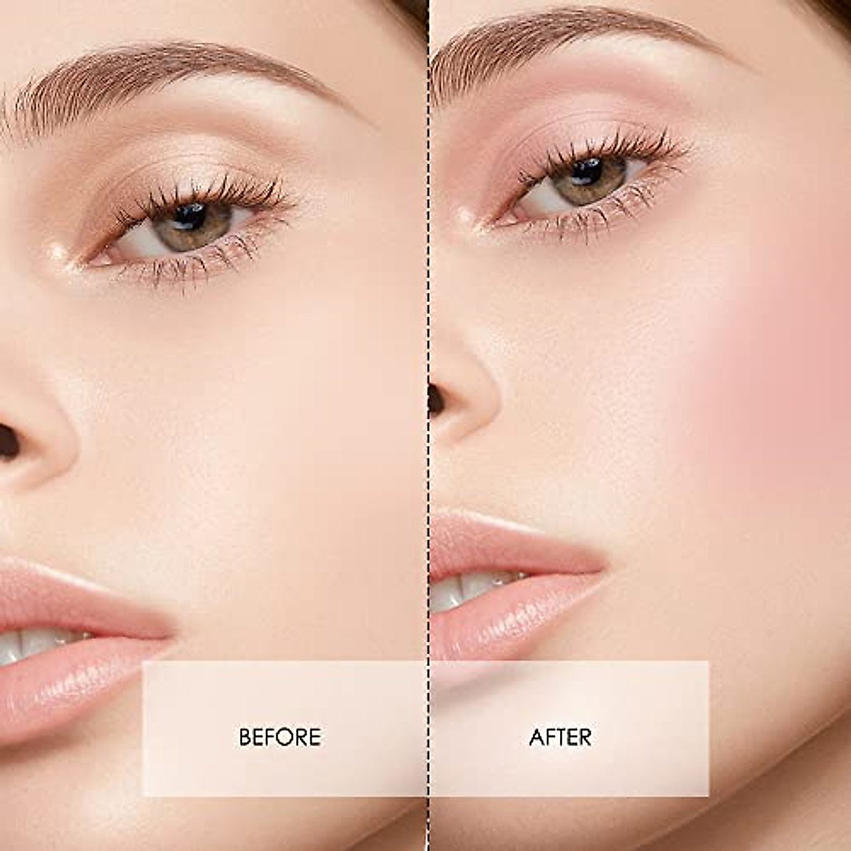 CATKIN Powder Blush Pink Nude Eyeshadow Palette Cheek Highlighter Makeup Palette (C01 Pink)