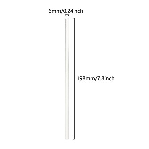 100 White Biodegradable Paper Straws co-Friendly Biodegradable Drinking Straws Bulk for Party Supplies, Bridal/Baby Shower, Birthday, Mixed Drinks, Weddings, Restaurant, Food Service, Drink Stirrer