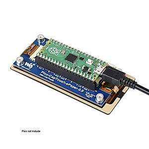 Coolwell 2.9inch Touch E-Paper Module for Raspberry Pi Pico, 5-Points Touch, 296×128 Pixels, Support Partial Refresh, Black/White, SPI Interface