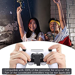 XIGIUINI Paddles for PS4 Controller, Back Button Attachment for PS4, Controller Paddles for ps4, TURBO Function/Memory Function/Plug And Play, PS4 controller accessories