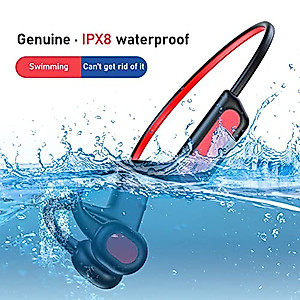 Bluetooth Headphones Stereo Wireless Earphones Built-in Noise-canceling Mic Open-Ear Waterproof Sport Headsets for Running Cycling Hiking Yoga