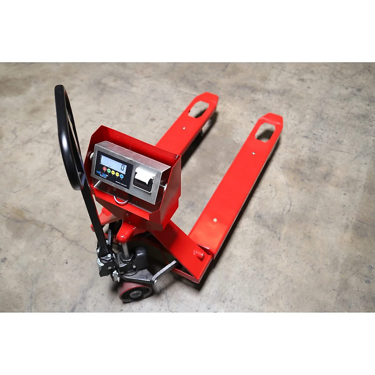 SellEton SL-5000-PJP Pallet Jack Scale | Built-in Printer | 5000 lb x 1 lb Capacity