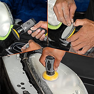 Car Headlight Restoration Kit, Heavy Duty Lights Polish Headlights Lens Restore Cleaner DIY Polishing for Electric Drill, 3" Waterproof Sanding Discs, Scouring Pads+Spray Bottle, Total 24Pack