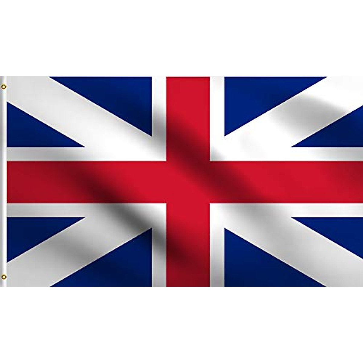 DMSE Kings Colors Historic Union Jack British Britain UK Flag 3X5 Ft Foot 100% Polyester 100D Flag UV Resistant (3' X 5' Ft Foot)