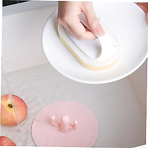 Silicone Sink Cover Round Cactus Shape Plug Creative Sink Plug Kitchen Accessories Silicone Sink Plug Bathtub Stopper for Bathroom