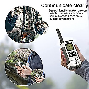 Retevis RT45 Walkie Talkies for Adults,Rechargeable 2 Way Radios Long Range, NOAA,Flashlight,VOX,SOS,Portable FRS Two-Way Radios with AA NIMH Battery USB Charger for Camping Hiking(2 Pack)