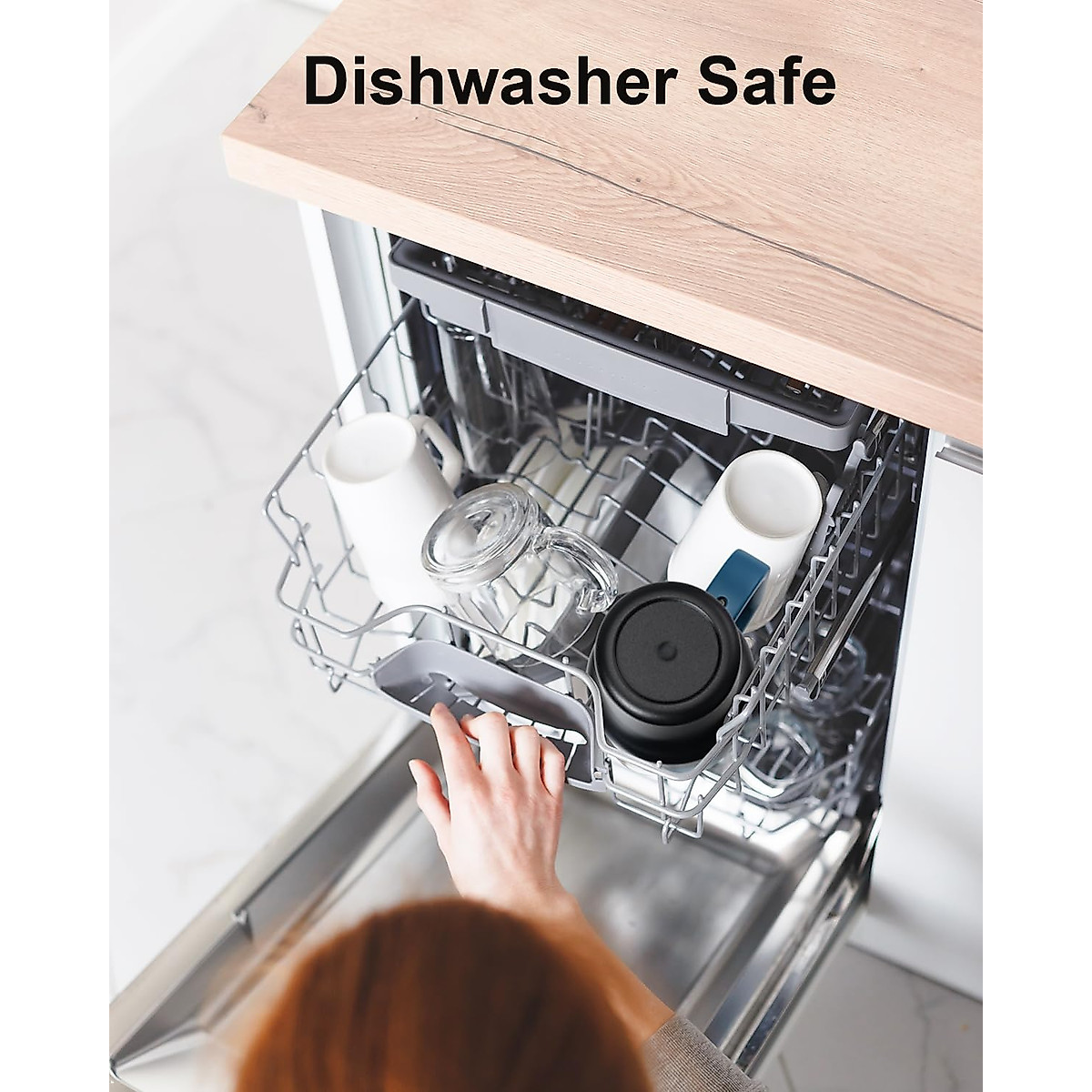 BUZIO 40oz Water Bottle Fits in Cup Holder, Stainless Steel Insulated Tumbler with Handle and Straw, Double Wall Tumbler Cup with Lid, Leak-proof BPA-Free Vacuum Travel Flask Keeps Cold, Indigo Crush