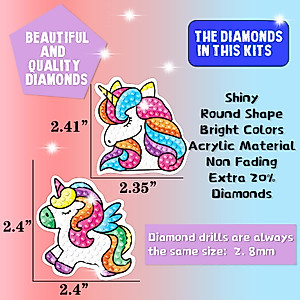 5D Diamond Painting Kits For Kids - Make Your Own GEM Stickers - Arts and Crafts for Kids,Girls and Boys - Gem Art Painting Kits - Gift Ideas for Girls Crafts Age 4,5,6,7,8,9,10-12,6-8(Magical)