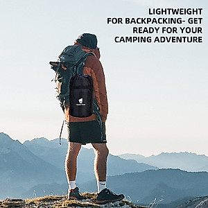 GEERTOP Portable Sleeping Bag for Camping Lightweight 3 Season Warm & Cold Weather Big & Tall Camp Sleeping Bags for Adults Outdoor Backpacking Hiking Hunting Travel