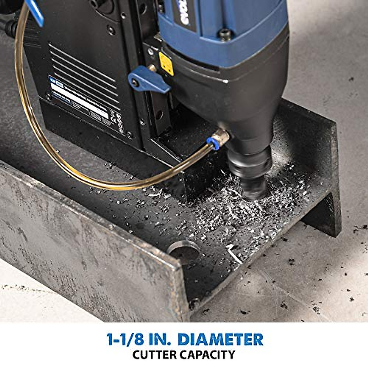 Evolution Heavy Duty 1-1/8 inch Industrial Magnetic Drill With Carry Case - S28MAG