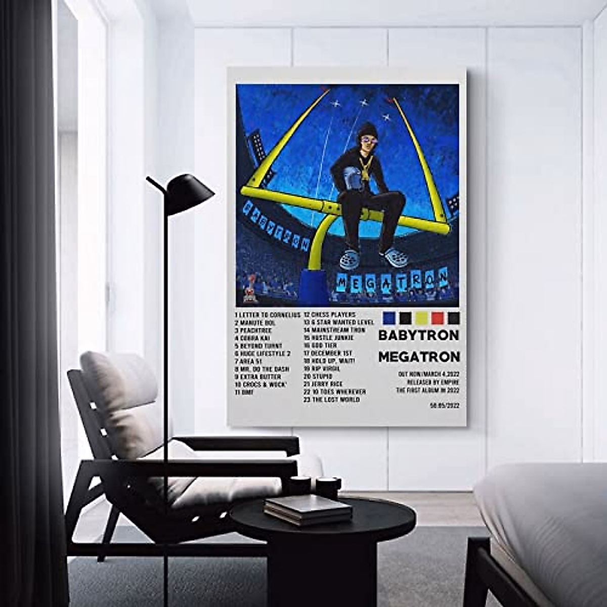 Fotuven Music Megatron Poster R-timer Babytron Poster Decorative Painting Canvas Wall Art Living Room Posters Bedroom Painting 12x18inch(30x45cm)