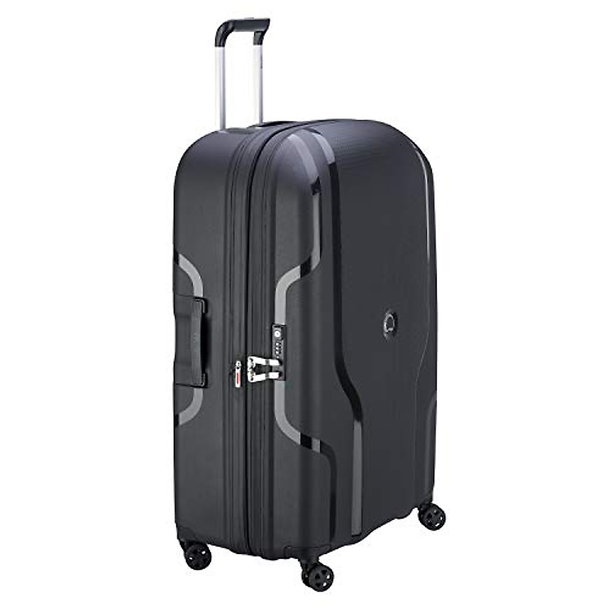 DELSEY Paris Clavel Hardside Expandable Luggage with Spinner Wheels, Black, Checked-Large 30 Inch