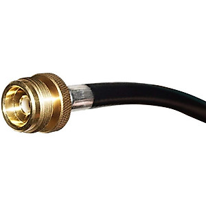 DOZYANT 12 Feet 1/4" Quick Connect RV Propane Hose Converter Replacement for 1 lb Throwaway Bottle Connects 1 LB Bulk Portable Appliance to RV 1/4" Female Quick Disconnect