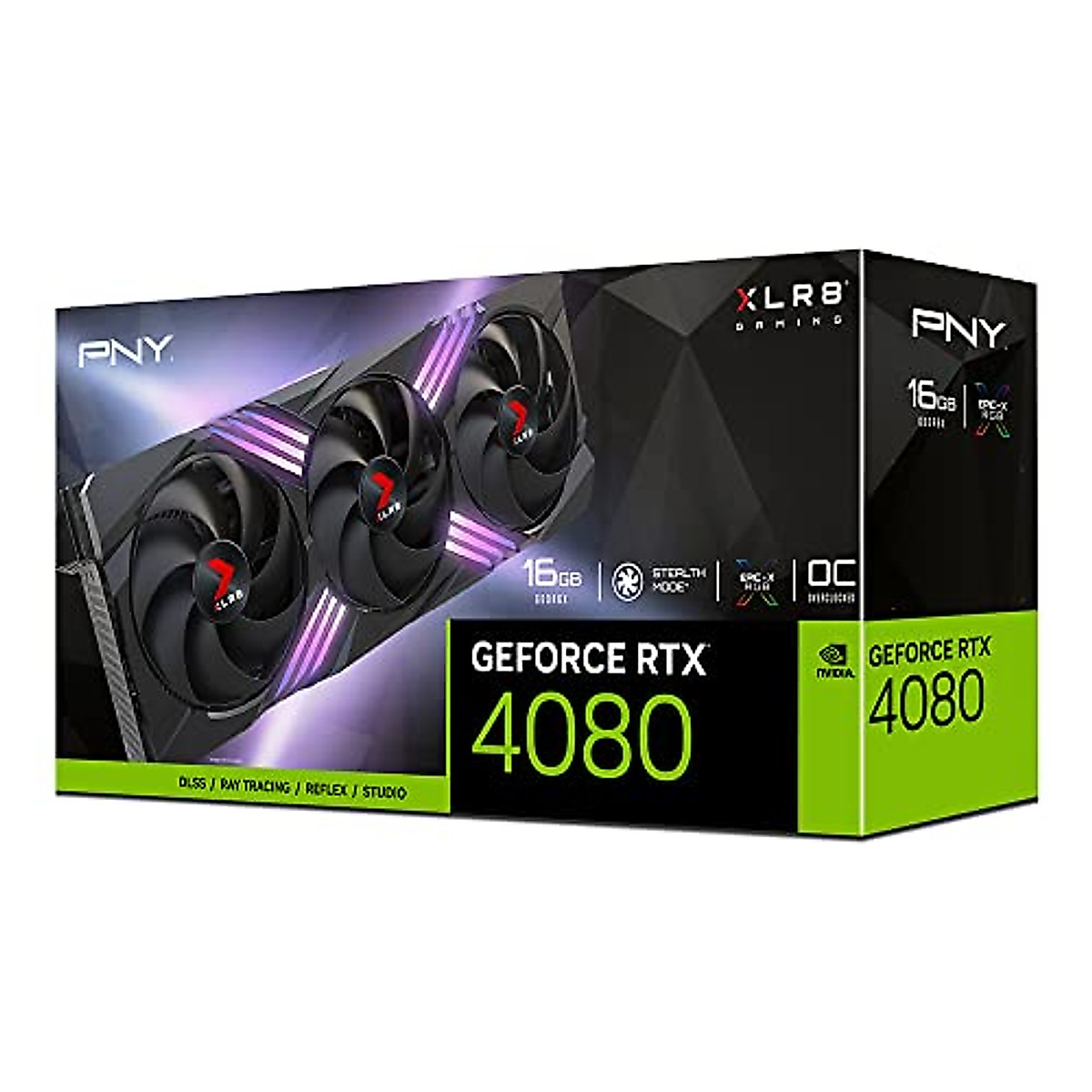 PNY GeForce RTX™ 4080 16GB XLR8 Gaming VERTO EPIC-X RGB™ Overclocked Triple Fan Graphics Card DLSS 3