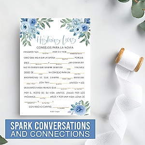 Dusty Blue Spanish Bridal Shower Games 20 Guests - Juegos para Despedida De Soltera En Español, Wedding Shower Games, Hilarious Bridal Shower Games, Popular Bridal Shower Games Spanish Edition