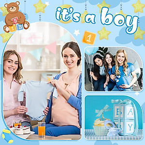 Tanlade 24 Sets Boy Baby Shower Plates and Napkins It's a Boy Plates and Napkins Disposable Baby Shower Party Supplies 48 Paper Plates 24 Forks 50 Napkins for Boys Gender Reveal Birthday