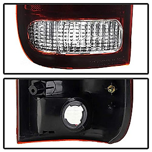 ACANII - For 1997-2003 Ford F150 99-07 F250 F350 SuperDuty Red Smoke Tail Lights Brake Lamps