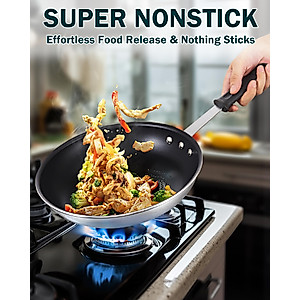 Cooks Standard Nonstick Frying Pan 8-Inch, Heavy Duty Skillet Pan, Professional Aluminum Omelette Pan ,Metalic