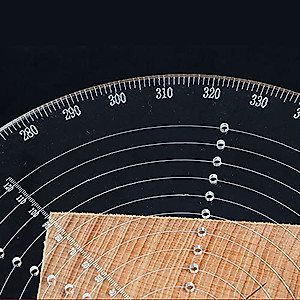 8" Round Center Finder Compass Drawing Maker, Wood Turning Lathe Tools Accessories Woodworking Circle Tool