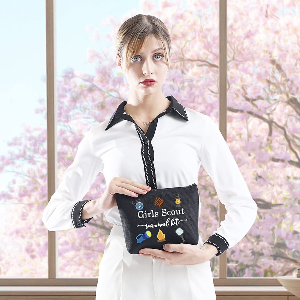 GJTIM Girls Scout Gift Scout Leader Gift Girls Scout Survival Kit Funny Zipper Pouch Accessories