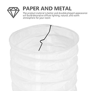 Homoyoyo Paper Floor Lamp Shades Rice Paper Lamp Shade Japanese Style Standing Floor Lampshade Cover Barrel Chandelier Protectors Floor Light Bulb Cage Guard for Home Bedroom