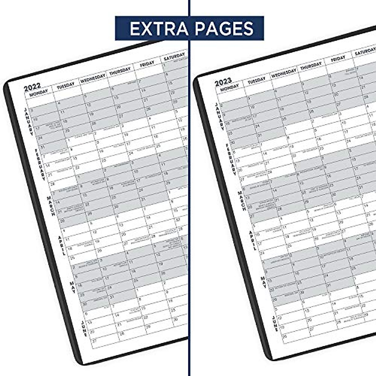 2022 Monthly Planner by AT-A-GLANCE, 7" x 8-3/4", Medium, Black (7012005)