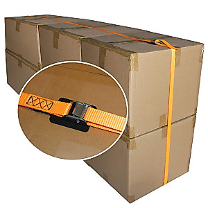 JCHL Sturdy 20-foot-by-1-inch Tie Down Strap Lashing Strap Cargo Tie-Down Strap Padded Cam Lock Buckle 1000lbs Capacity (4-Pack)