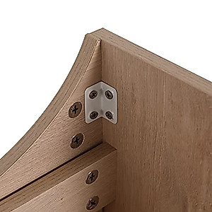 HomSof Small Size 18 Inch Bathroom Vanity with Ceramic Sink,Wall Mounting Design，18"x14", Plain Light Oak