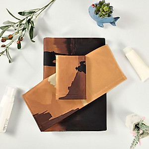 Flradish Western Desert Cowboy Towels 3 Pack Bath Towels for Bathroom Set Soft Cotton Highly Absorbent Lightweight & Quickdry Towel Set 1 Bath Towel,1 Hand Towel,1 Washclothe