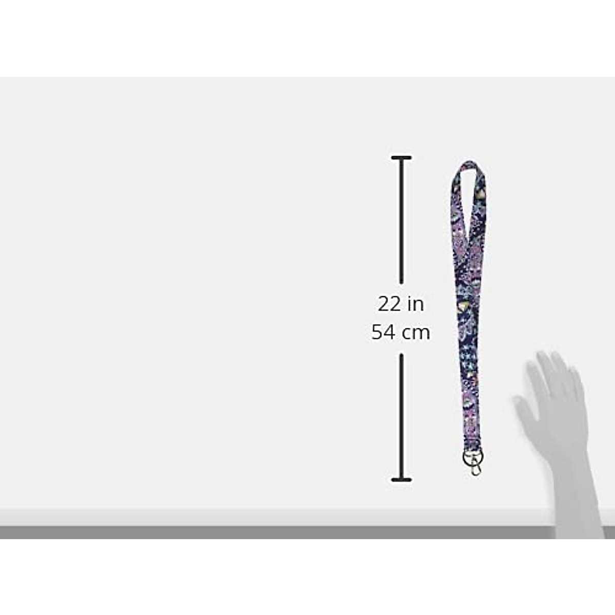 Vera Bradley Women's Cotton Wide Lanyard, French Paisley, One Size