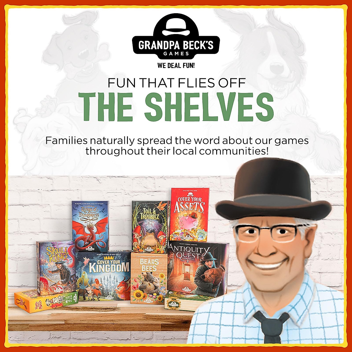 Grandpa Beck's Games Nuts About Mutts - Family-Friendly Hand-Elimination Card Game - for Kids, Teens, and Adults - from The Creators of Cover Your Assets - 3-8 Players, Ages 7+